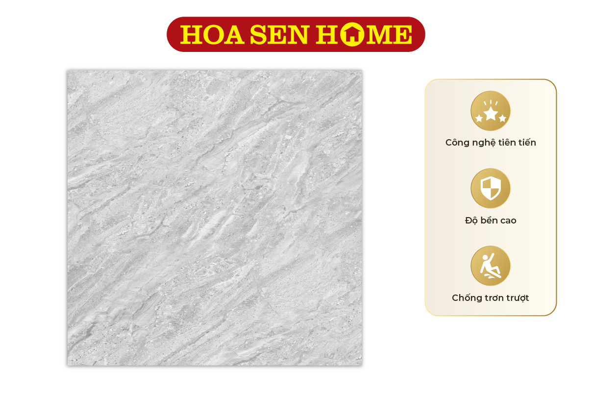 Gạch granite màu xám đậm vân đá Á Mỹ AHS880004: 800mmx800mm