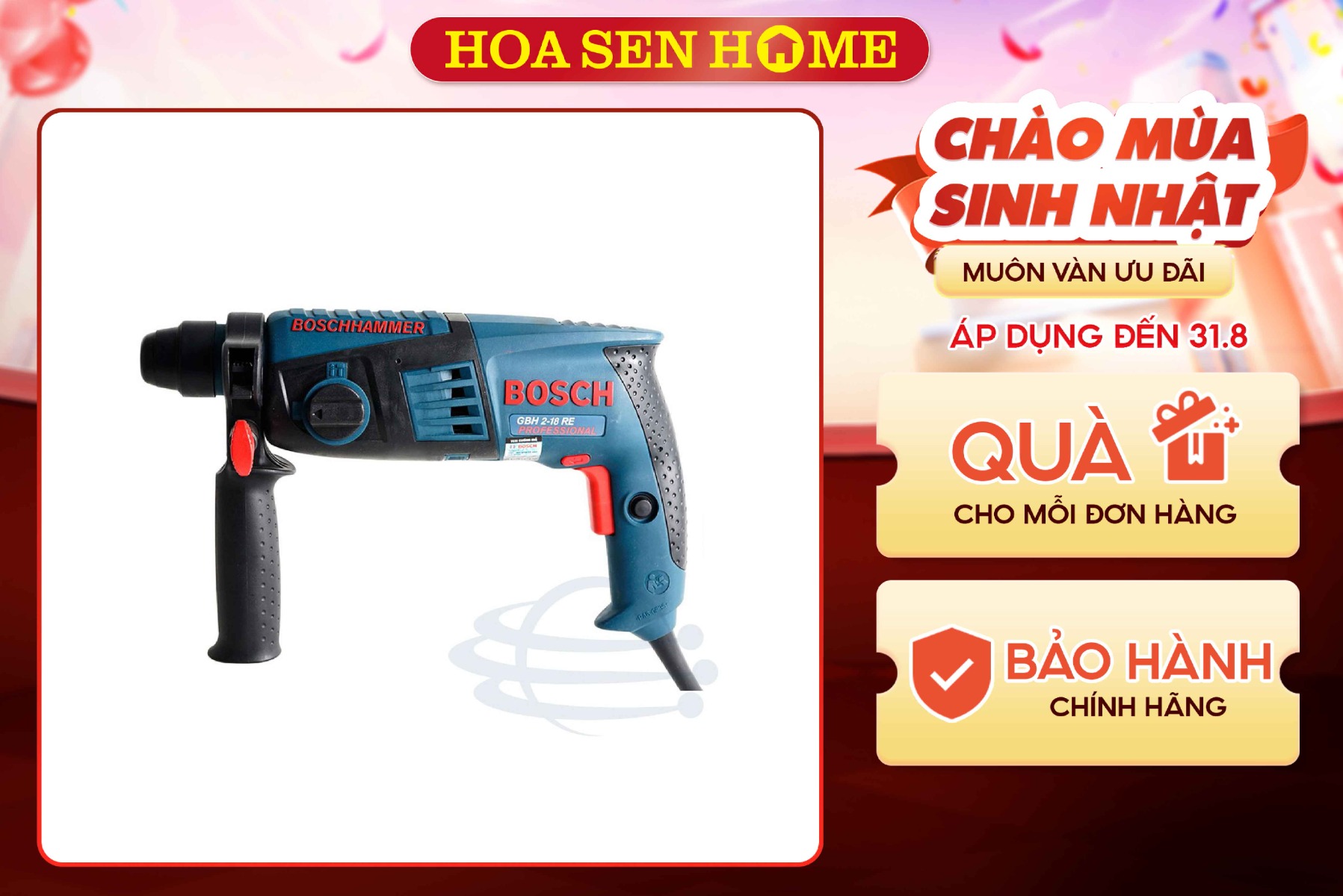 Máy khoan búa Bosch GBH 2-18 RE