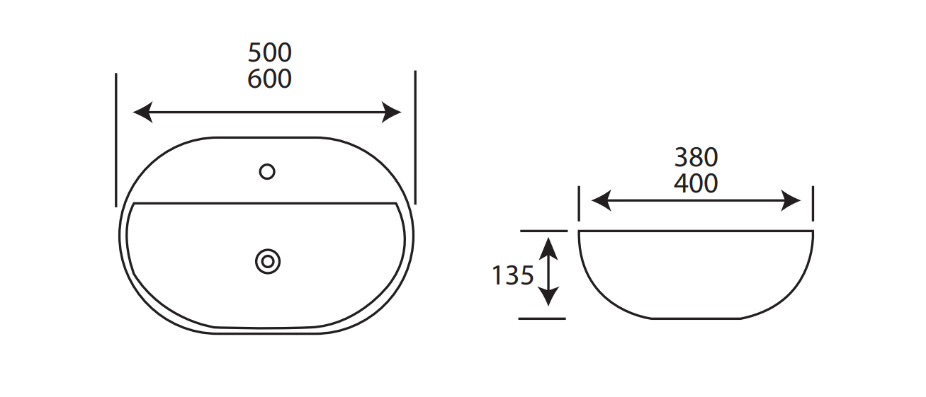 Lavabo đặt bàn Kitto KT5074