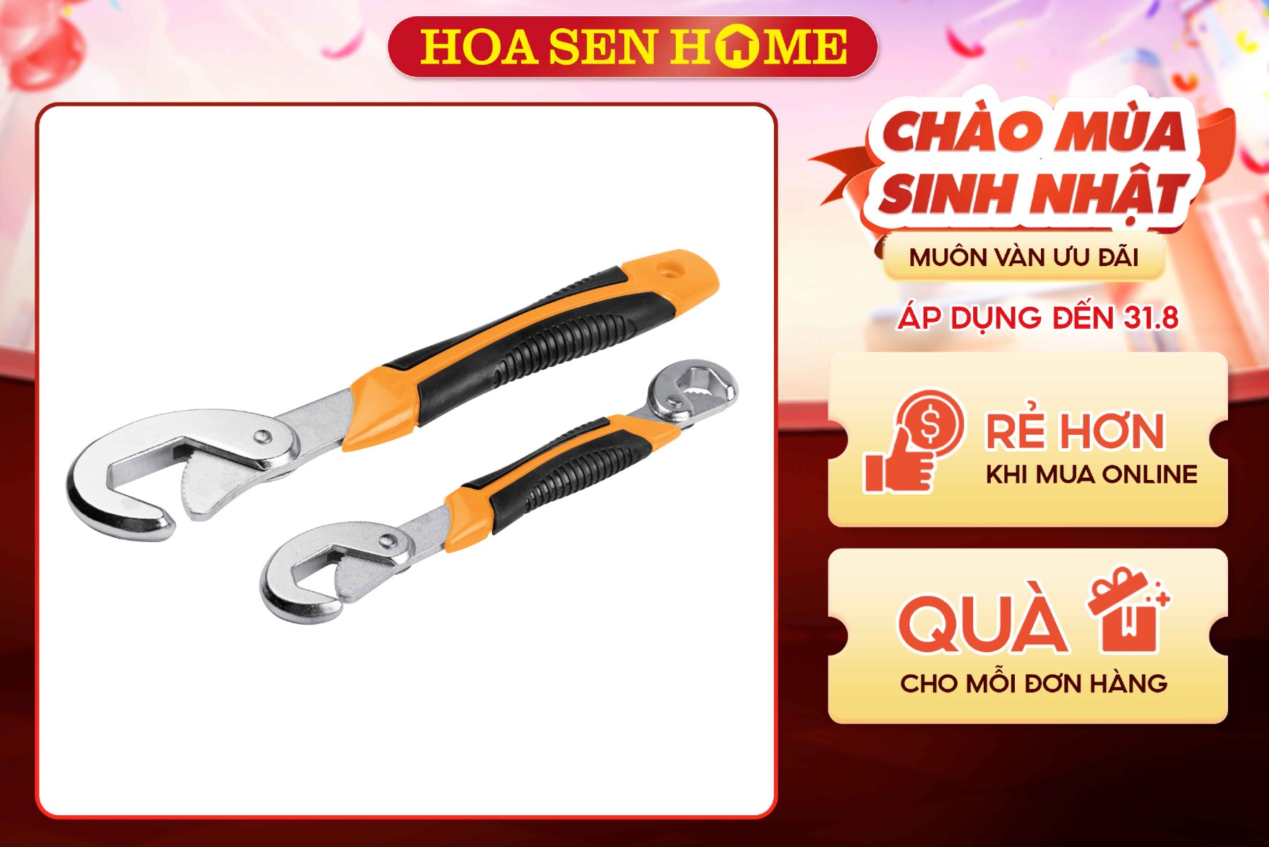 Bộ mỏ lết tăng đưa 15282 Tolsen