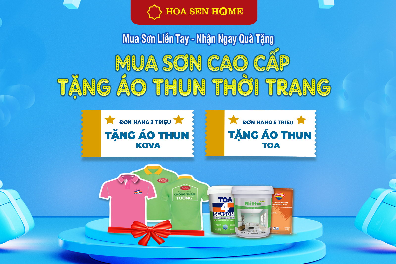 MUA SƠN LIỀN TAY – NHẬN NGAY QUÀ TẶNG