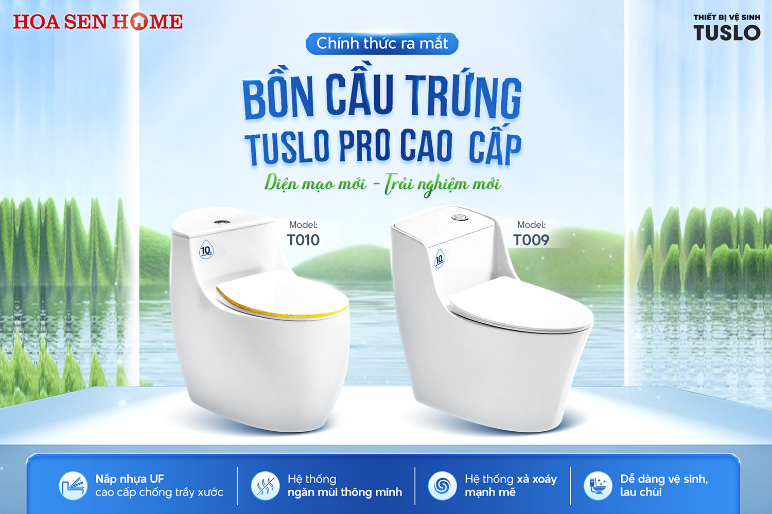 Bồn Cầu Một Khối TUSLO PRO T009 - Sự Lựa Chọn Hoàn Hảo Cho Phòng Tắm Hiện Đại